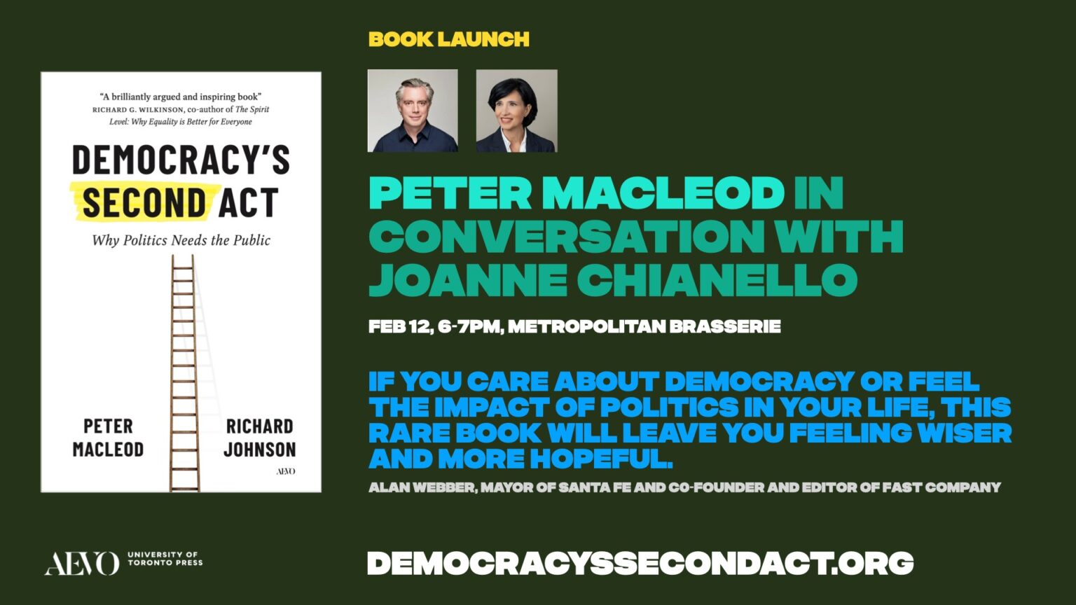 New Book Launch with Peter MacLeod - Fondation Pierre Elliott Trudeau